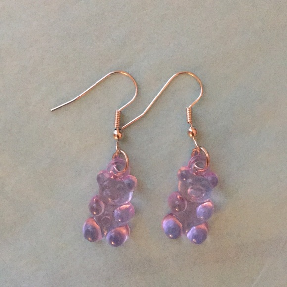Jewelry | Purple Gummy Bear Dangle Earrings | Poshmark